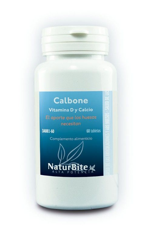 Calbone vitamina D y Calcio 60 tabletas 605338 locomotor — La Dietética ...
