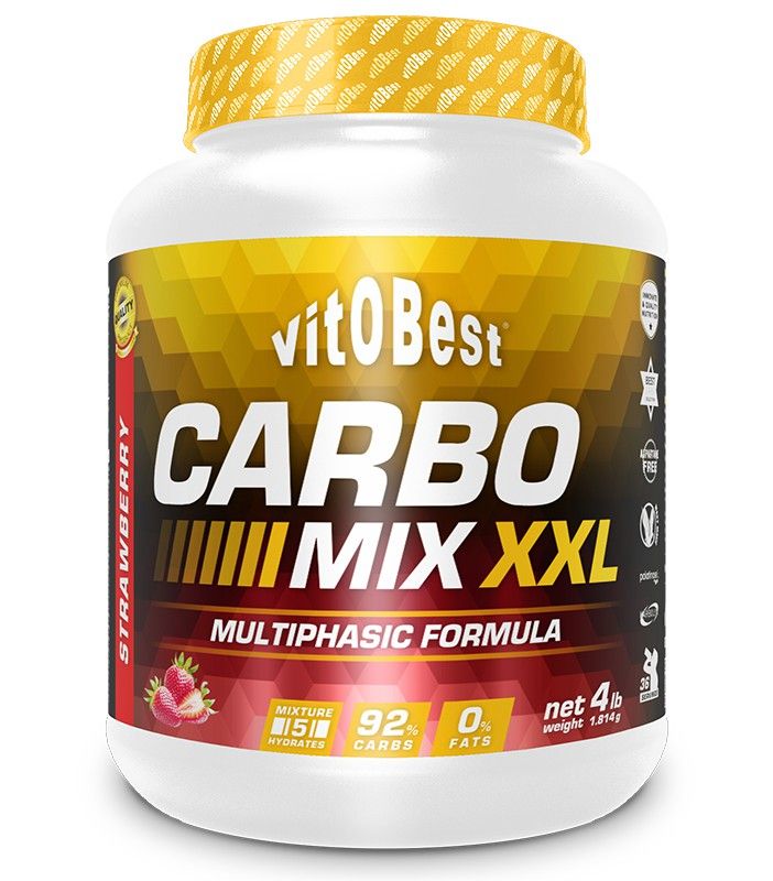 Carbo Mix Xxl 4 Lb 1810 gr Sabor Fresa — La Dietética Barcelona