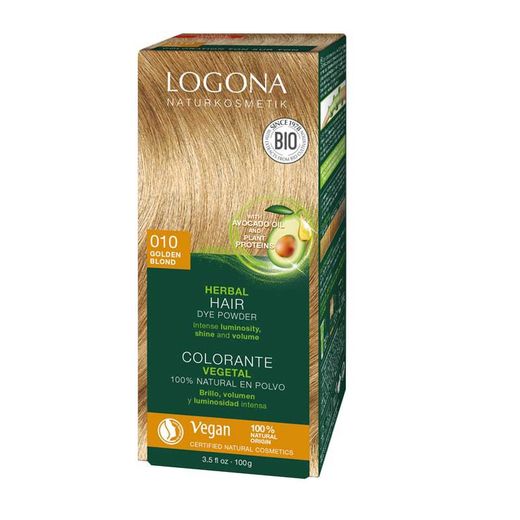 Colorante Vegetal 010 Rubio Dorado 100 gr de Logona 172164 tinte — La ...