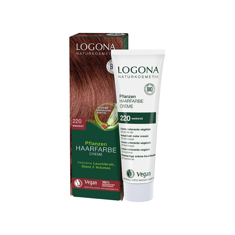 Colorante Vegetal en Crema 220 Burdeos 150 ml de Logona 172177 tinte ...