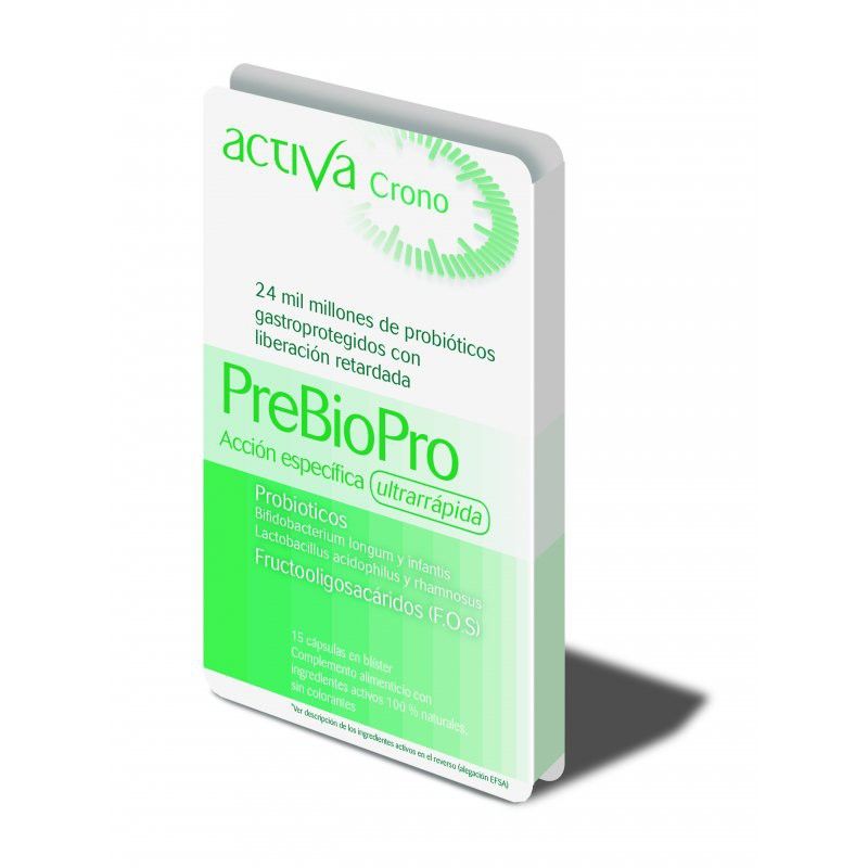 Crono prebiopro 15 cápsulas 358830 probióticos — La Dietética Barcelona