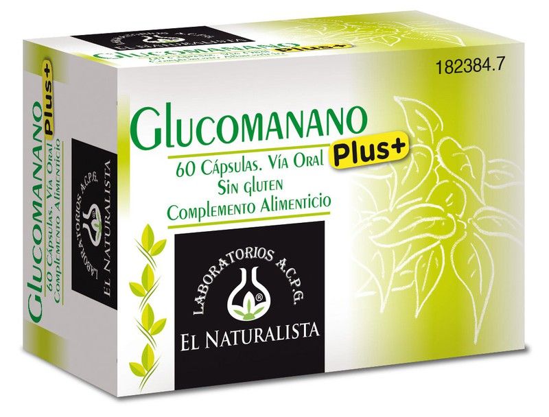 Glucomanano Plus 60 cápsulas 422135 saciantes — La Dietética Barcelona