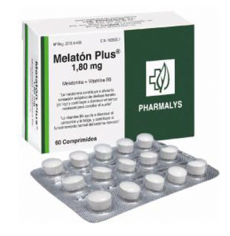 Melaton Plus (1,8 mg melatonina) 500 mg 60 comprimidos 640011 insomnio ...