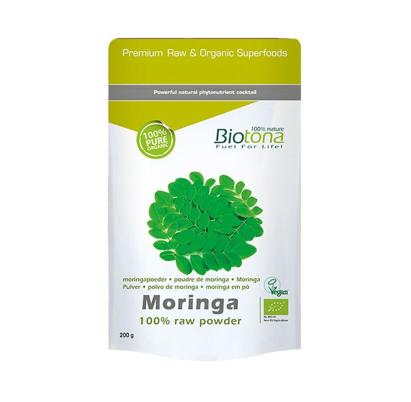 Moringa En Polvo- Moringa Raw Powder 200 G de Biotona 394845 superalimentos — La Dietética Barcelona