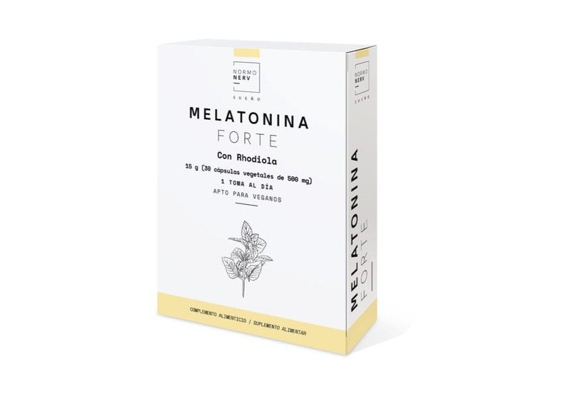 Normonerv Melatonina Forte 30 cápsulas de Herbora melherb insomnio — La ...