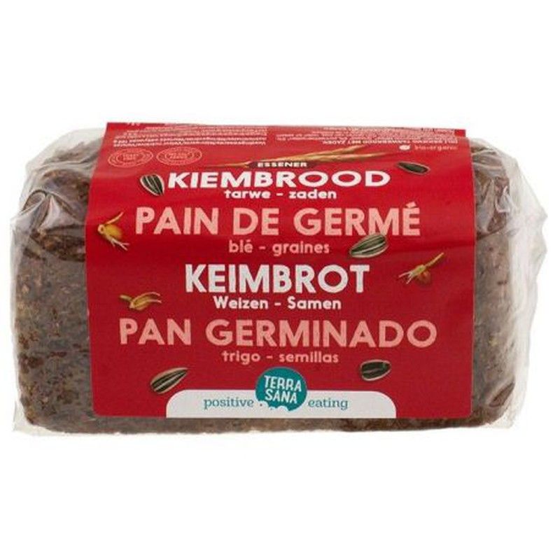 Pan Germinado de Trigo Lino & Pipas de Girasol 400 — La Dietética Barcelona
